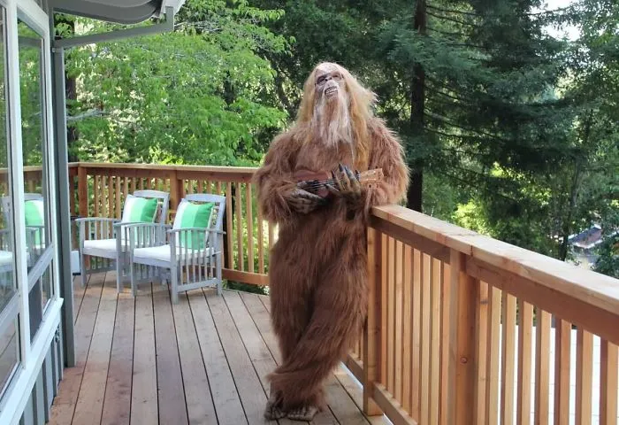 Hilarische huisadvertentie door foto's van Bigfoot