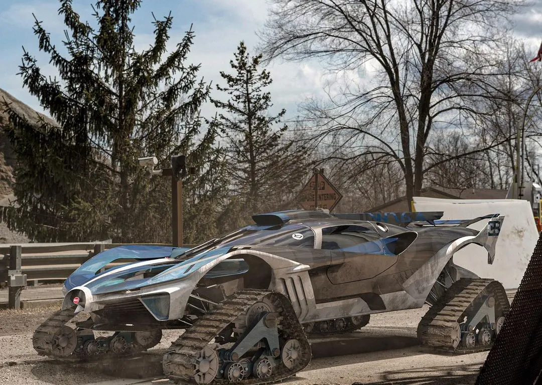 Dikke Bugatti wordt omgetoverd tot een gruwelijk dikke off-road tank