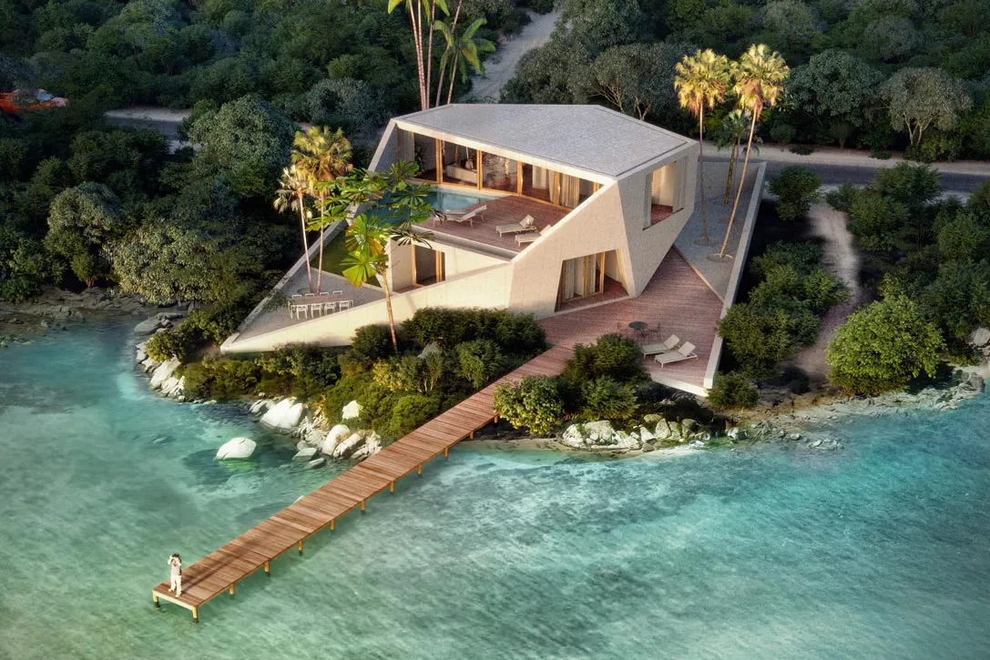Diamond House is een waanzinnig stulpje aan het strand