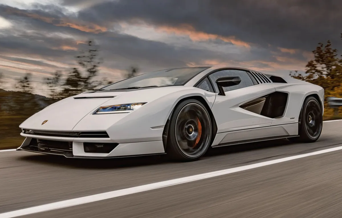 Lamborghini scheurt met de Countach LPI 800-4 het Italiaanse landschap door