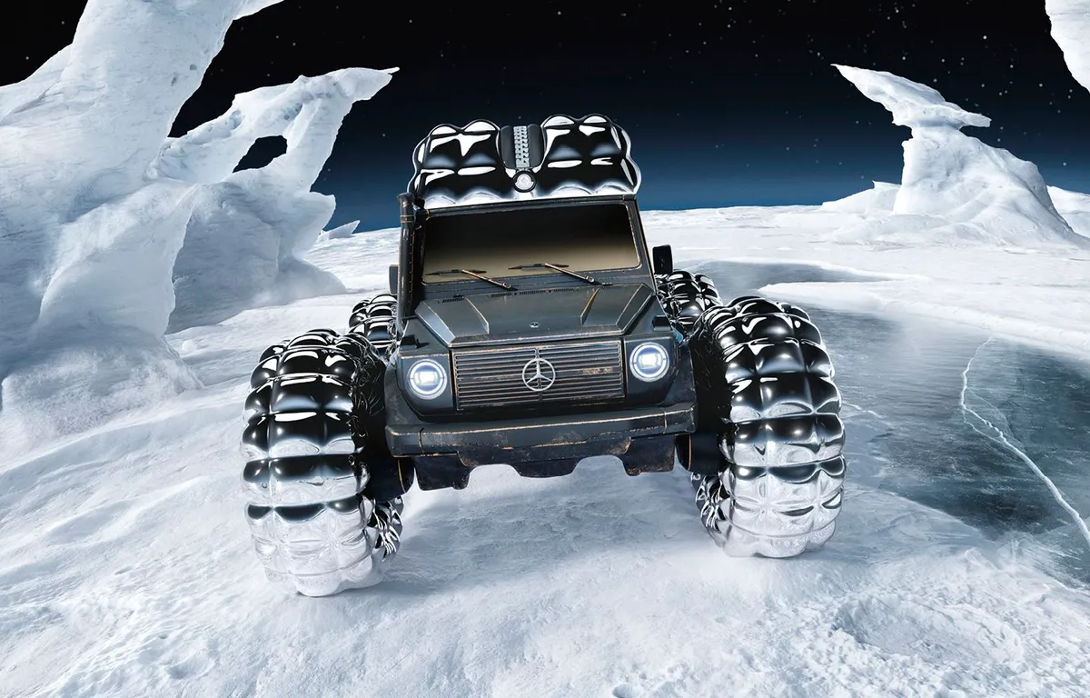 Mercedes-Benz en Moncler bundelen de krachten in excentriek kunstwerk