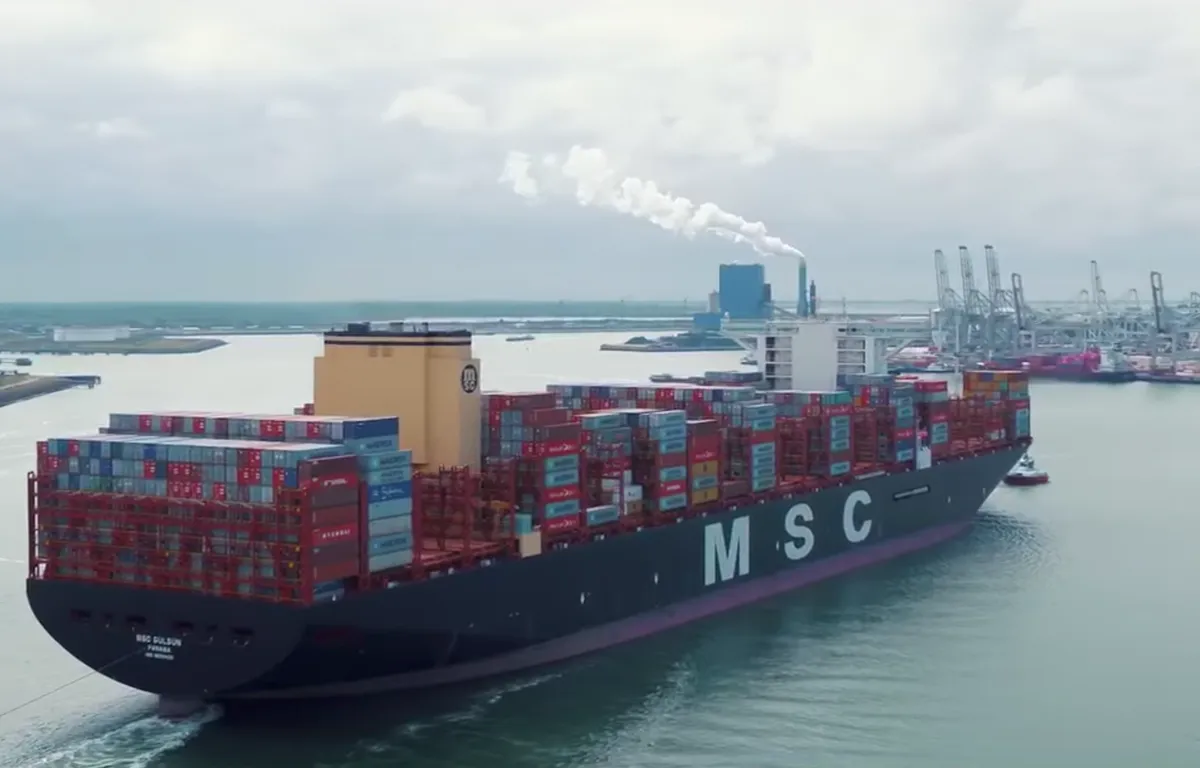 MSC Gülsün is het allergrootse containerschip ter wereld