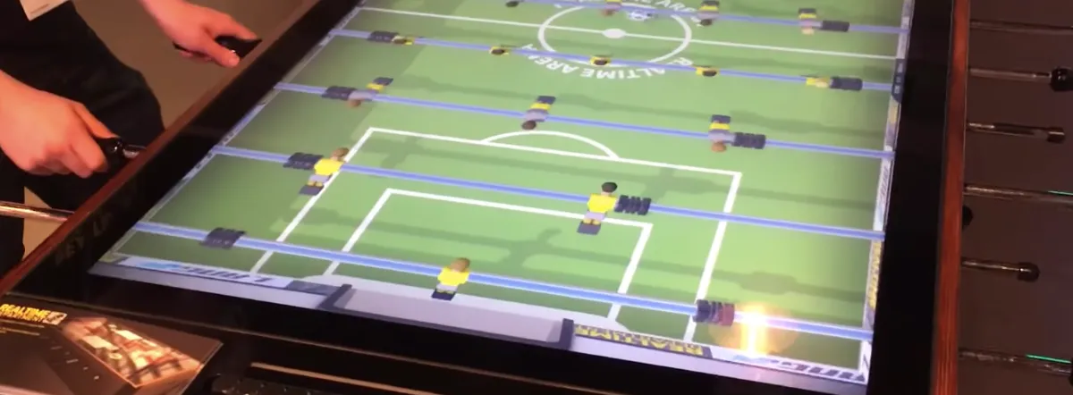 Interactieve tafelvoetbal tafel met 4k-display scherm