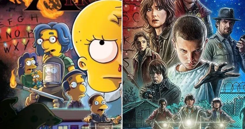 Aflevering 666 van The Simpsons wordt parodie op Stranger Things