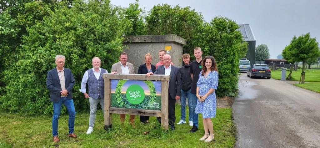 Collegeleden brengen bezoek aan Go Crops