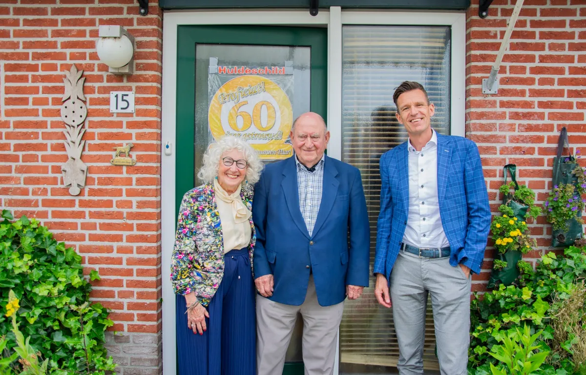 Diamant huwelijk voor Elly en Huub van Gorp