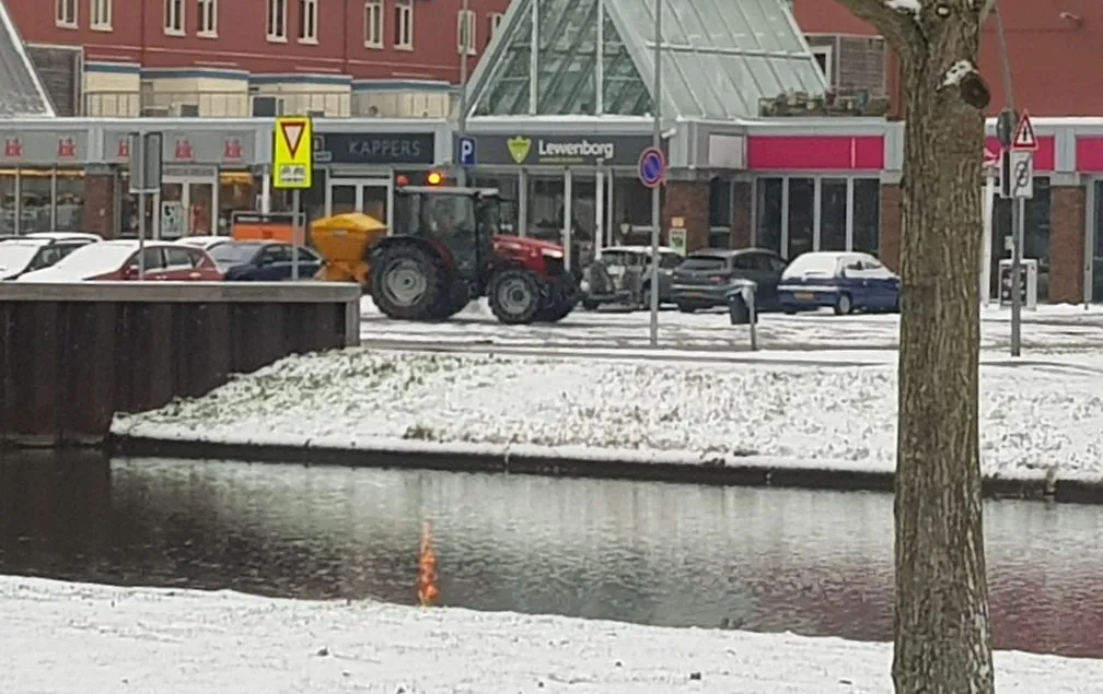Eerste sneeuw in Groningen