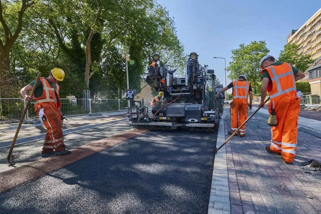 Duurzaam asfalt op Professor Eijkmanlaan