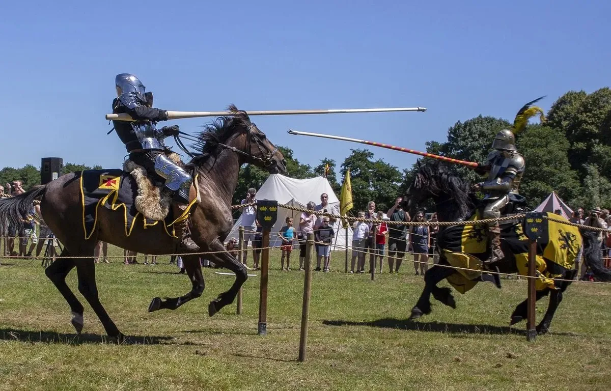 Wapengekletter met Ivanhoe, Willem Tell, Thierry La Fronde en Floris