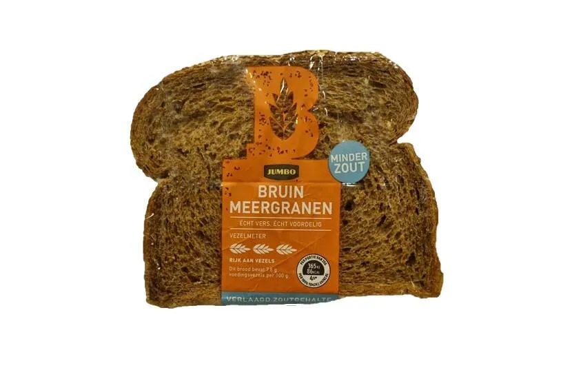Allergenenwaarschuwing Jumbo brood meergranen verlaagd zout 400 gram half