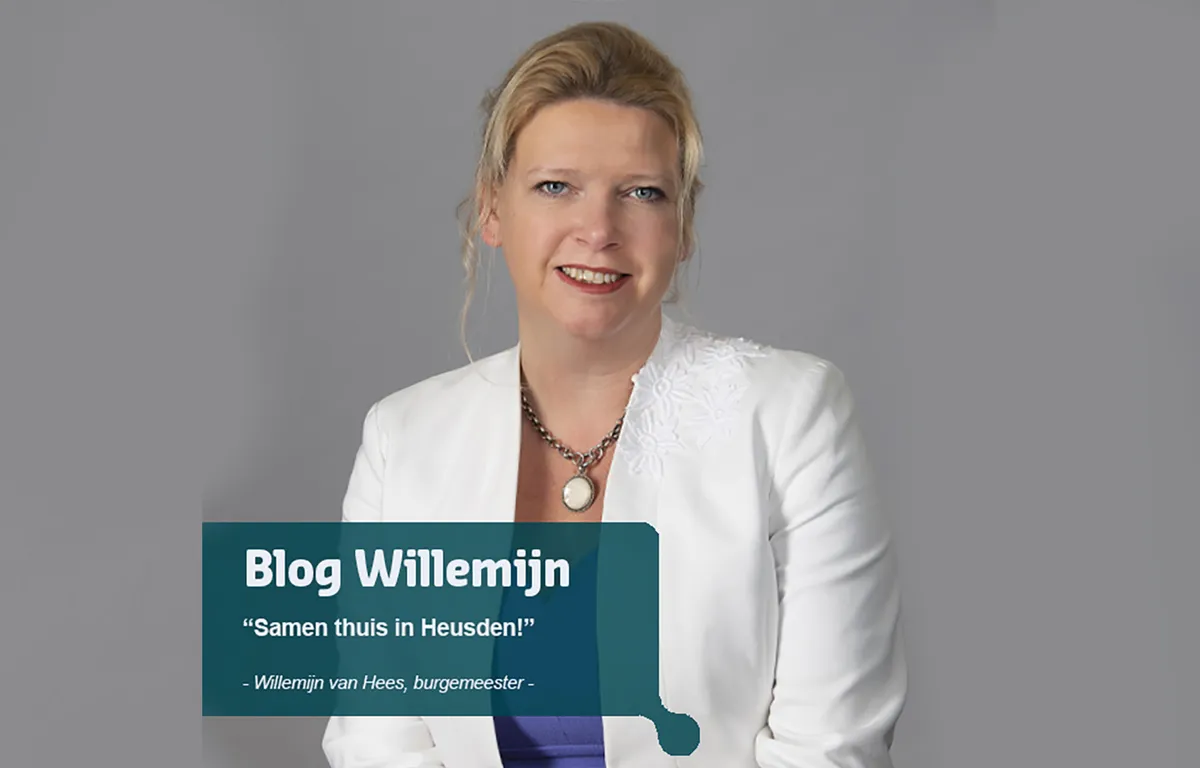 Nieuwe blog van burgemeester Willemijn van Hees