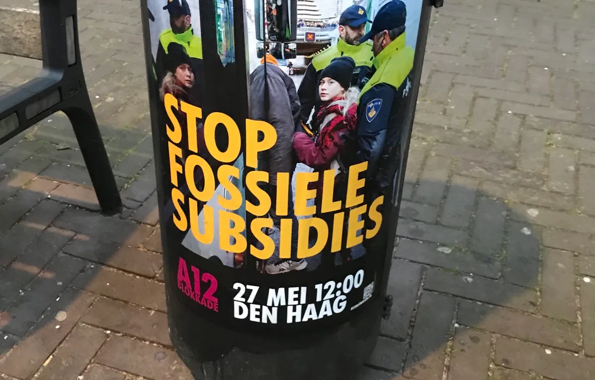 Bekeuring voor posterplakkers Extinction Rebellion