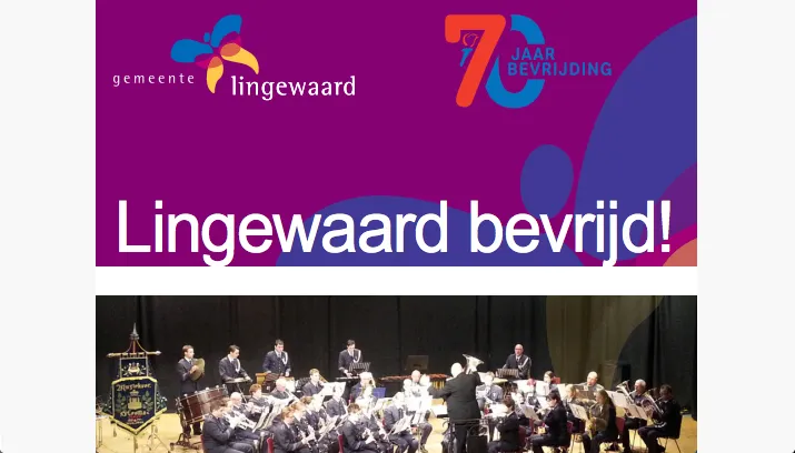 Lingewaard viert 70 jaar bevrijding met bevrijdingsconcert