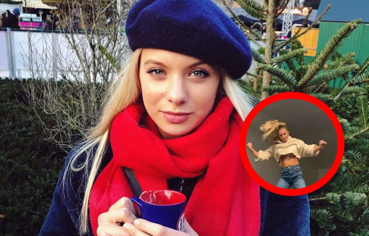 Video: Amber Delil doet wild dansje in omhoogwaaiend topje