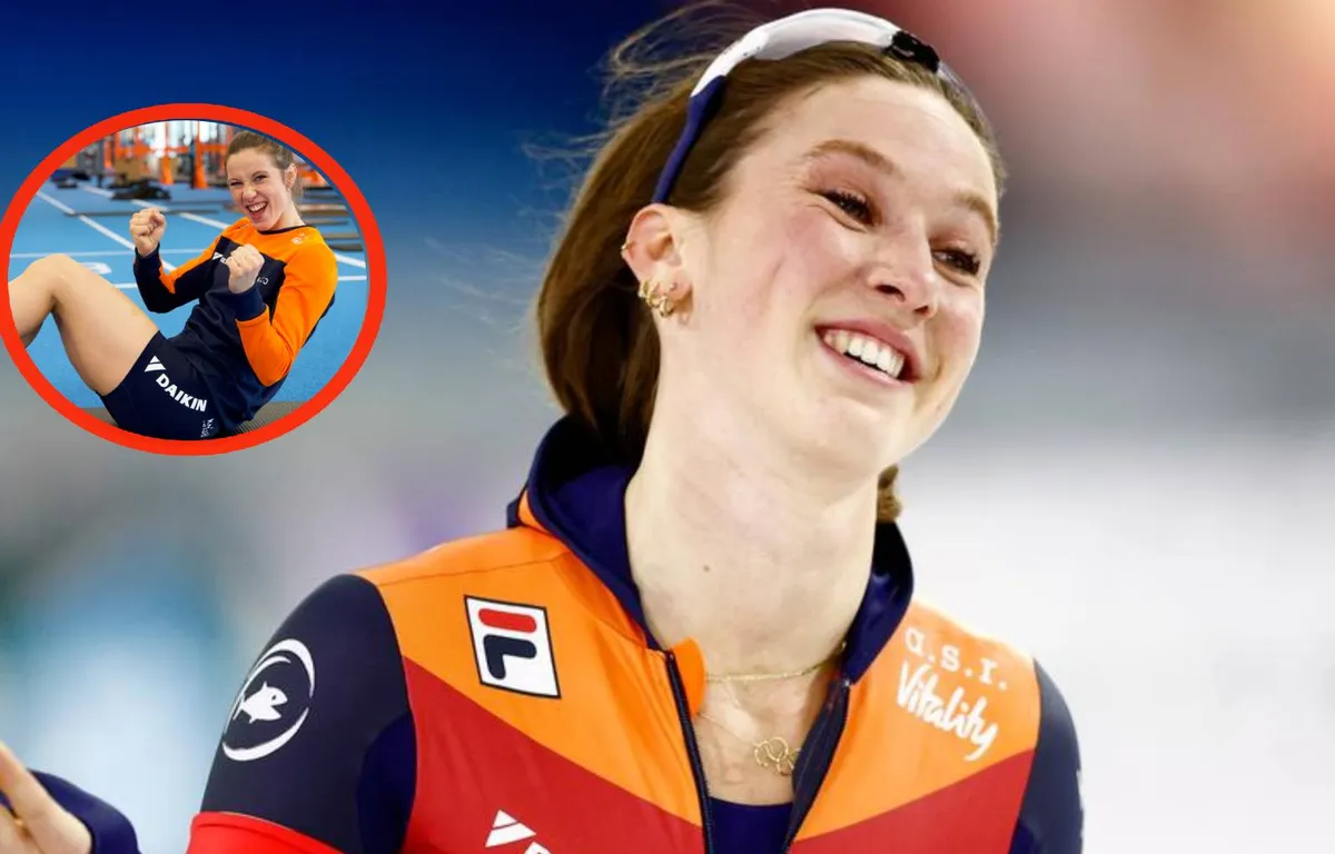 Suzanne Schulting deelt foto van verleidelijke opwarming op Olympische ...