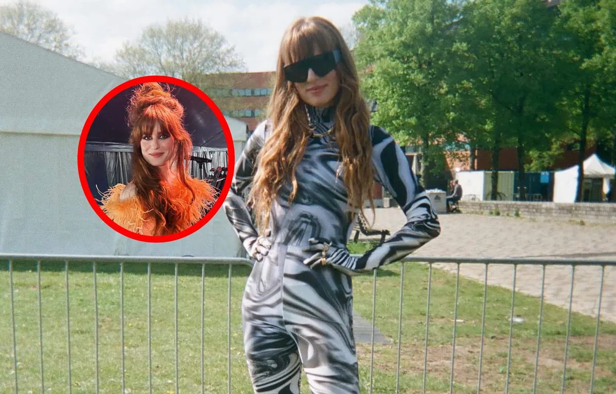 Zangeres Merol lijkt niks aan te hebben op deze backstage foto