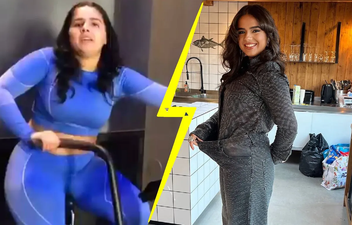 Enorm afgevallen zangeres Numidia doet dansje en laat zich van alle ...