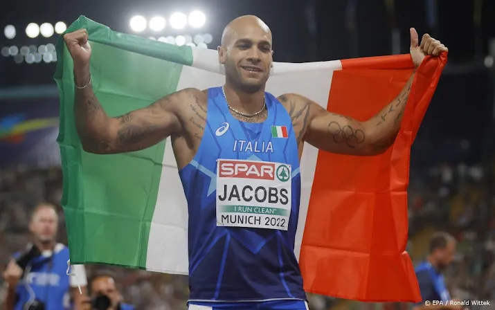Sprinter Jacobs weer geblesseerd na Europese titel 100 meter