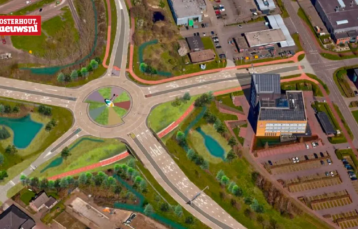 Autoverkeer voor de bouwvak al over nieuwe Bromtol-rotonde