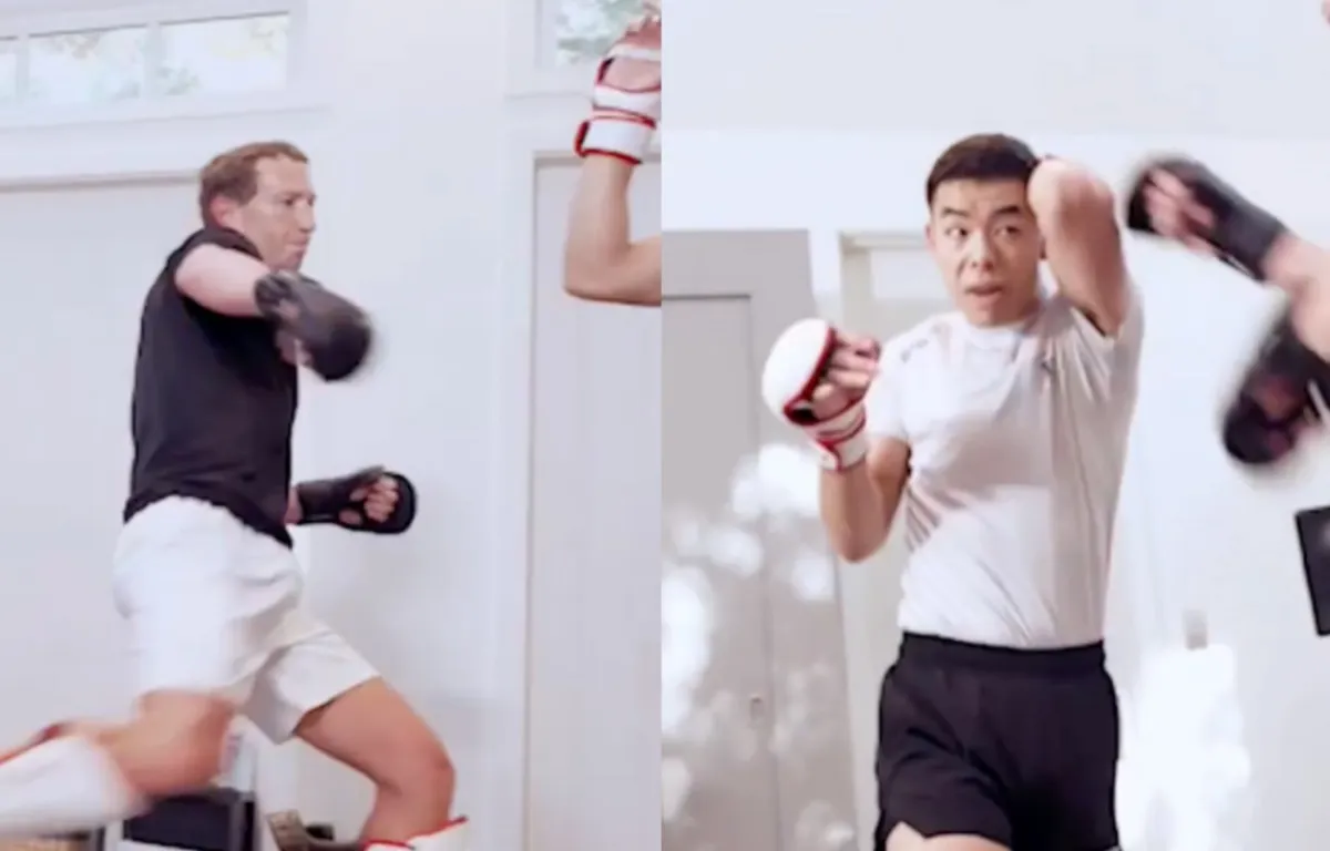 Mark Zuckerberg toont zijn MMA vechtkunsten in een training met MMA ...