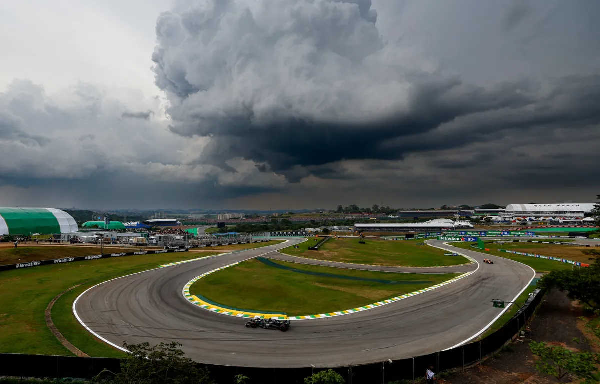 Roof On Grandstands Collapses After Massive Storm Hits Interlagos Circuit