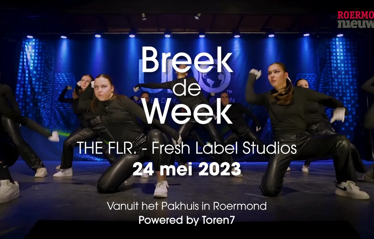 Hiphopgroep Fresh Label doen prijswinnende dansshow in winkelcentrum