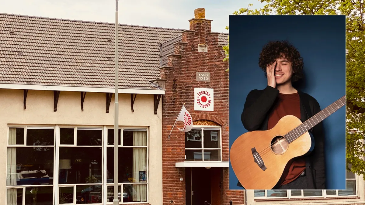Singer-songwriter Cornelius Leonardus in Theater Karroessel