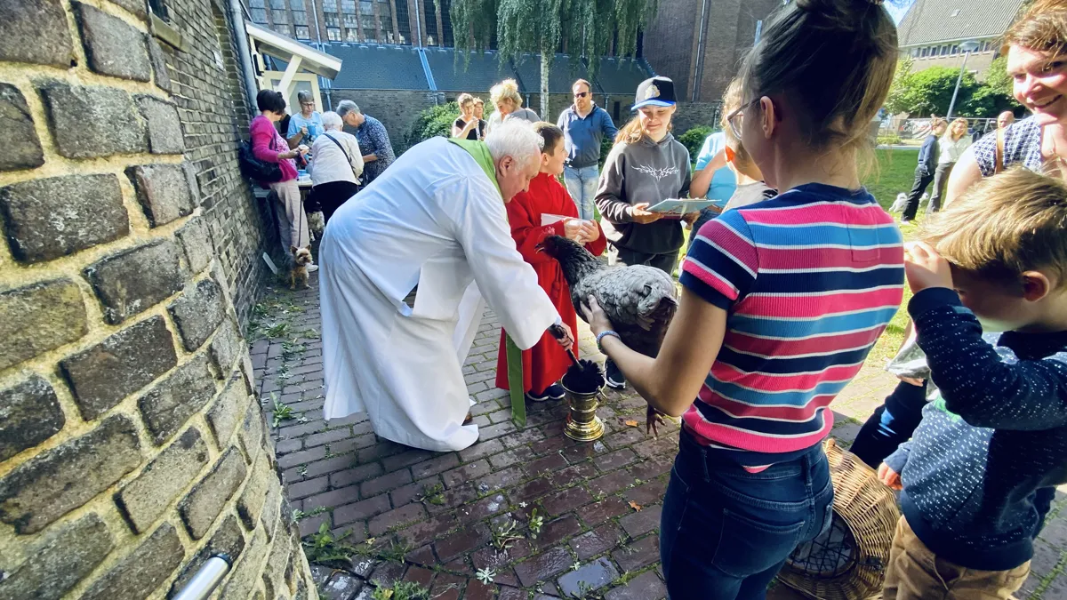 Geslaagde (knuffel)dierenzegening in Overhoven