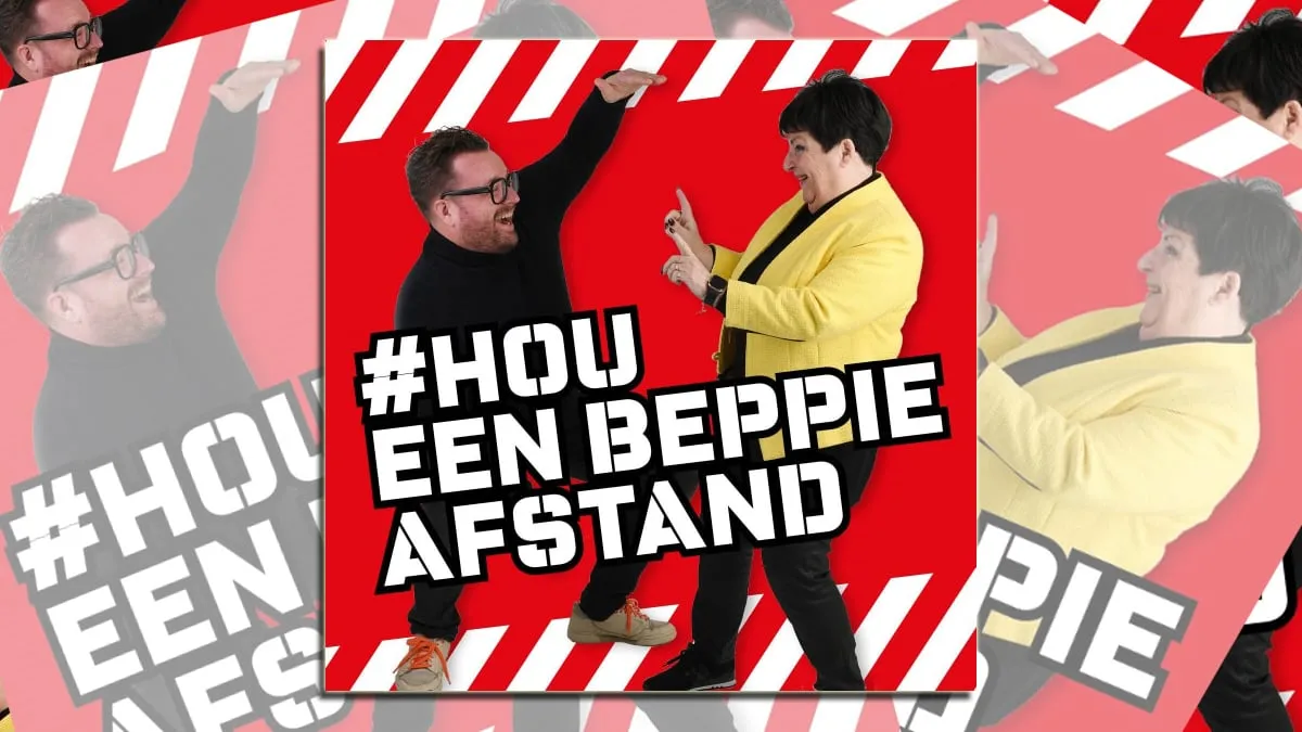 Beppie Kraft houdt studenten op corona-afstand en brengt glimlach