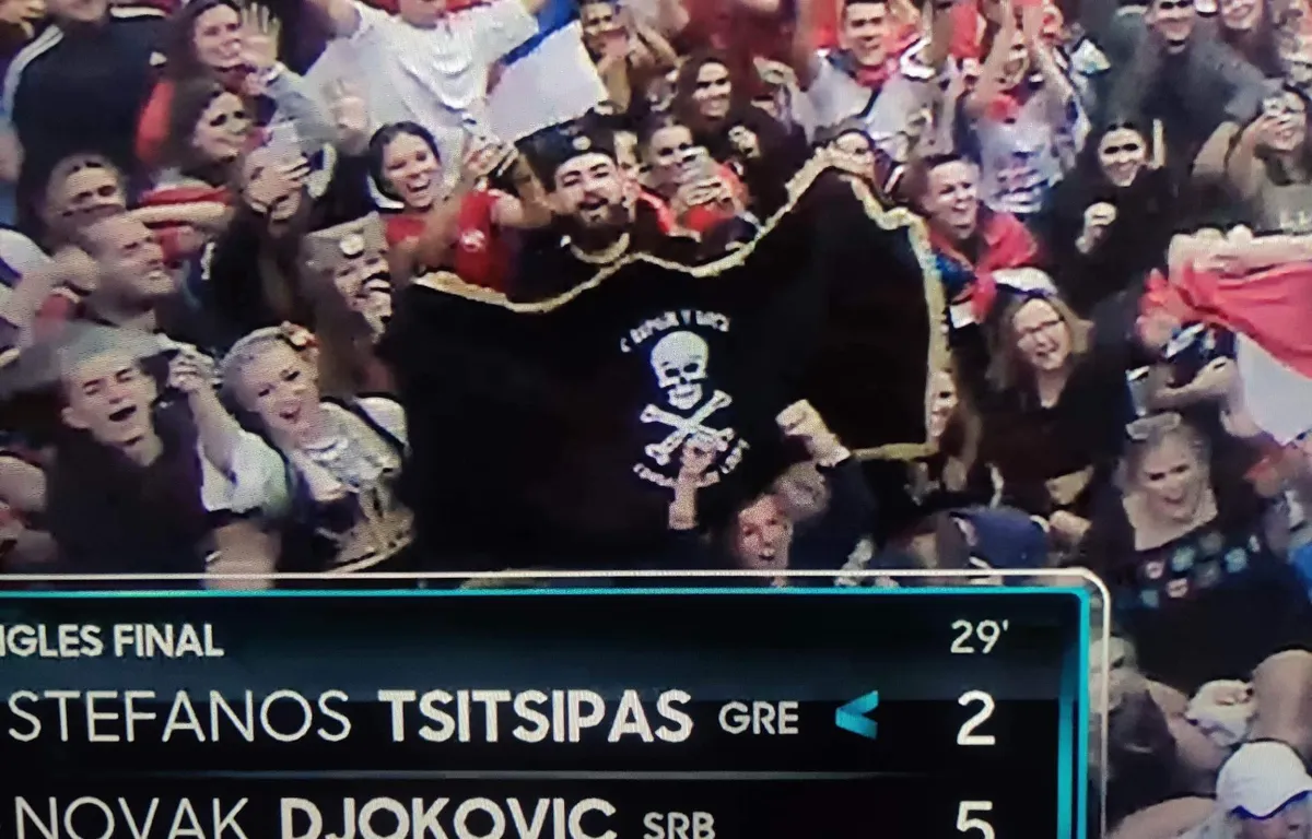 Further flag controversy as Chetnik flag spotted in crowd during ...