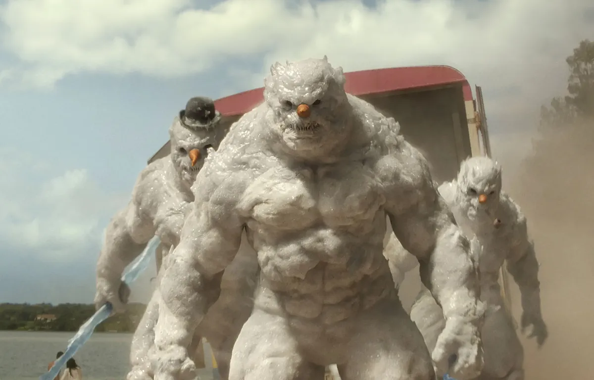 Chris Evans en Dwayne Johnson redden Kerstmis in de knotsgekke trailer ...