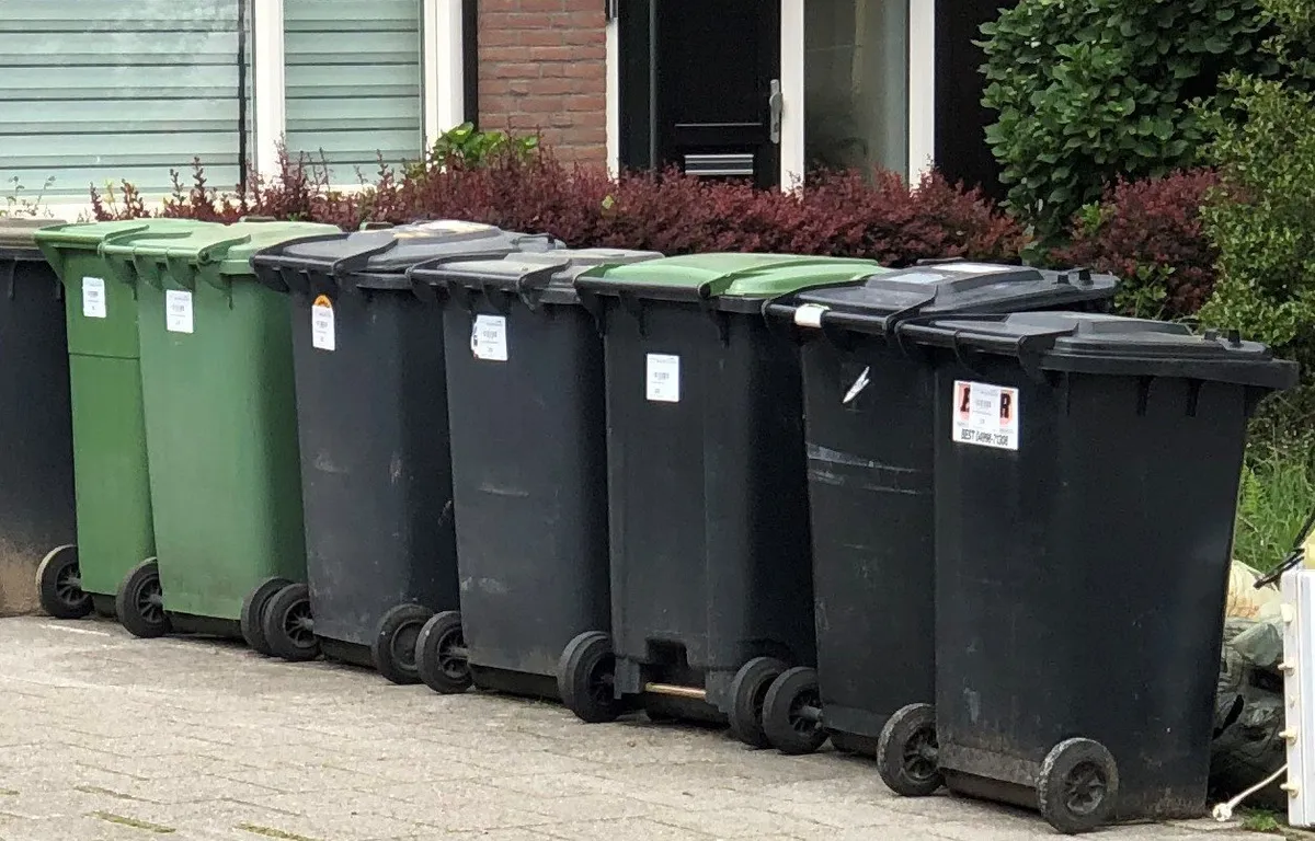 Groene kliko om de week geleegd in de wintermaanden