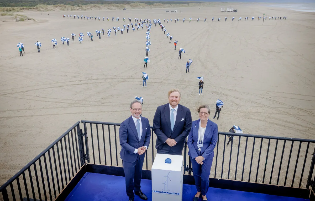 Koning Willem-Alexander opent windpark Hollandse Kust Zuid