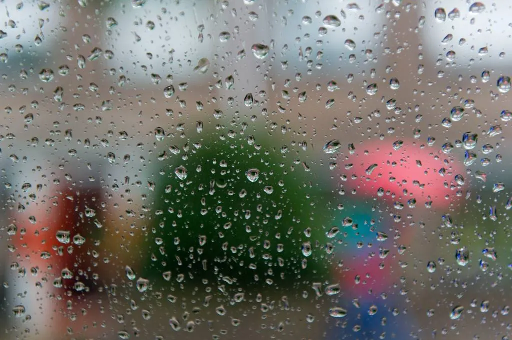 Het regent in het zuiden