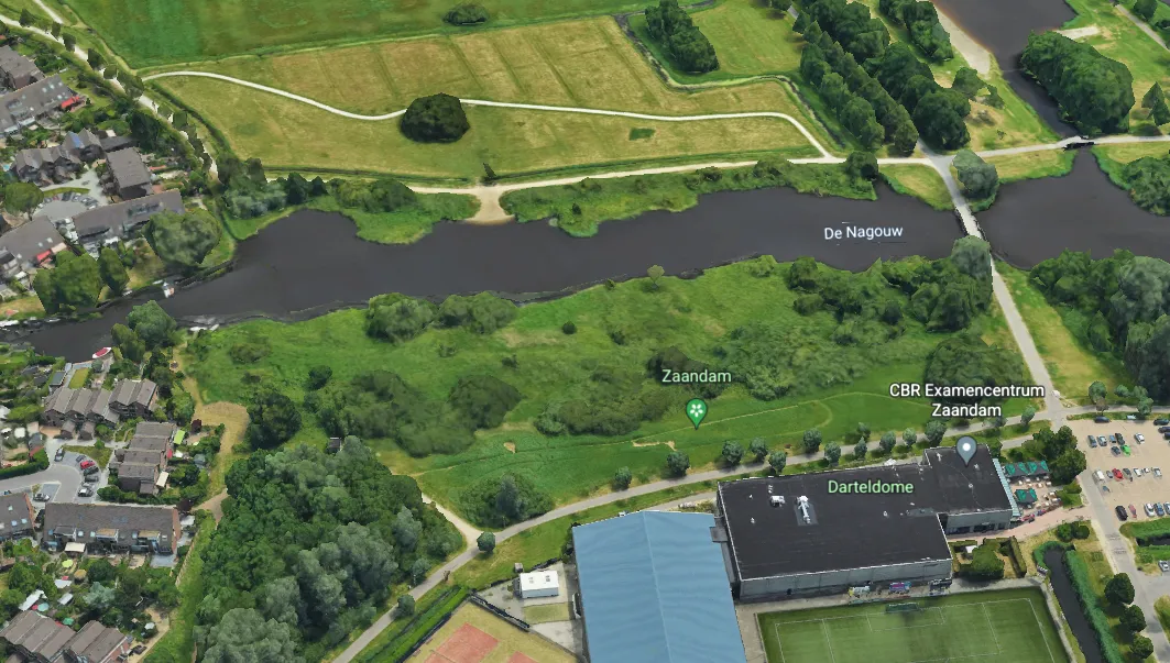 Avond over camperplaats Het Kalf in De Bovenkruier