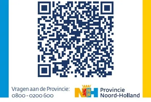 Bruggen en sluizen provincie voorzien van QR-code met info