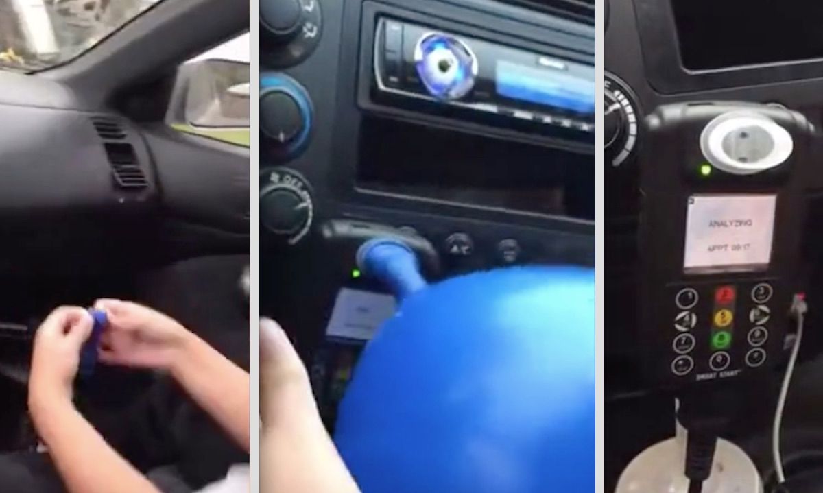 Dronkaards tonen even hoe je zelfs strontzat je auto kan starten met ...