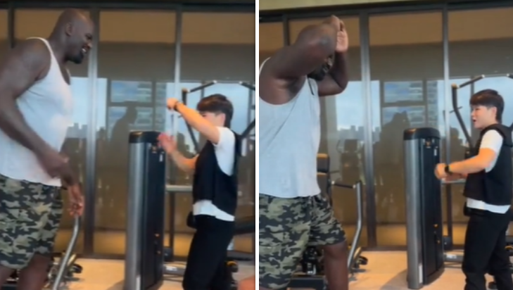 MMA vechtster Weili Zhang 1m63 Pakt Eventjes Ex basketter Shaquille O mma-vechtster-weili-zhang-1m63-pakt-eventjes-ex-basketter-shaquille-o