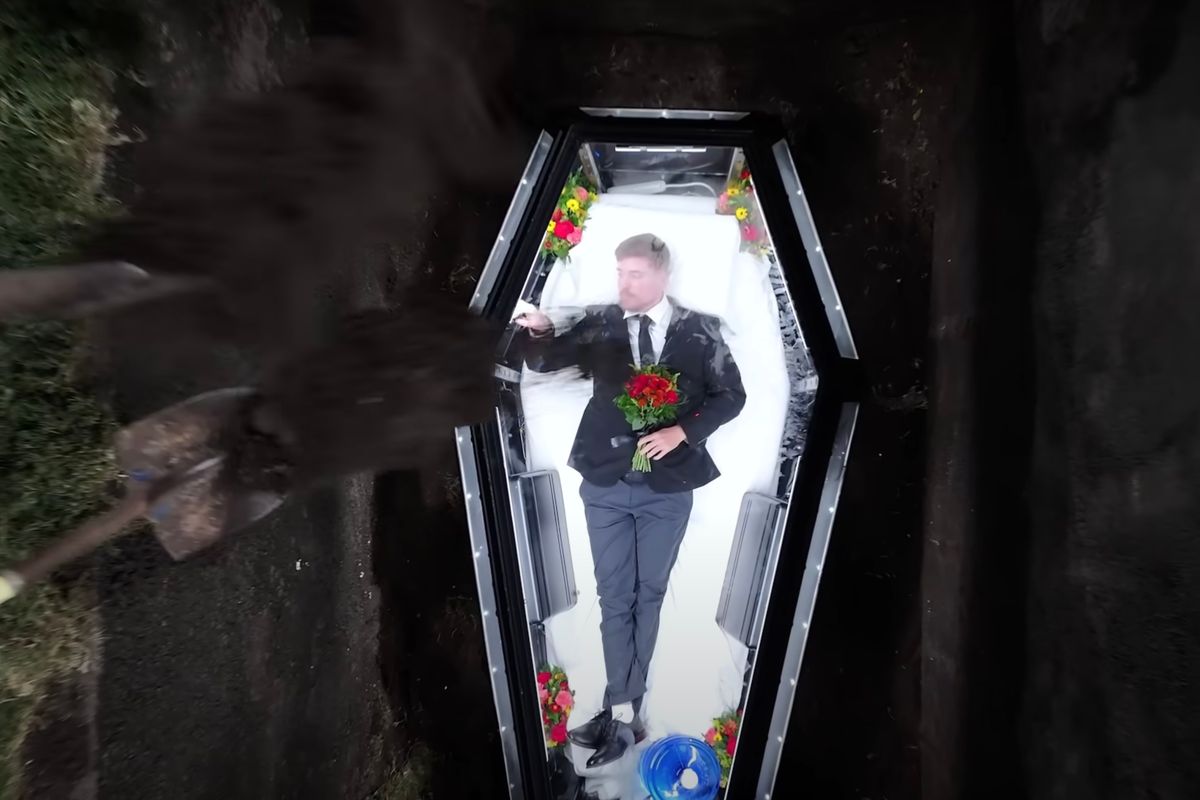 YouTuber Mr Beast liet zich voor 7 dagen levend begraven en het bleek ...