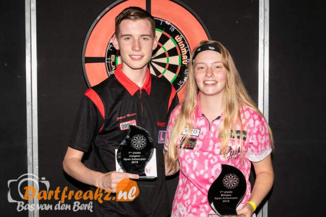 James Beeton en Lerena Rietbergen winnen Open Antwerpen jeugd