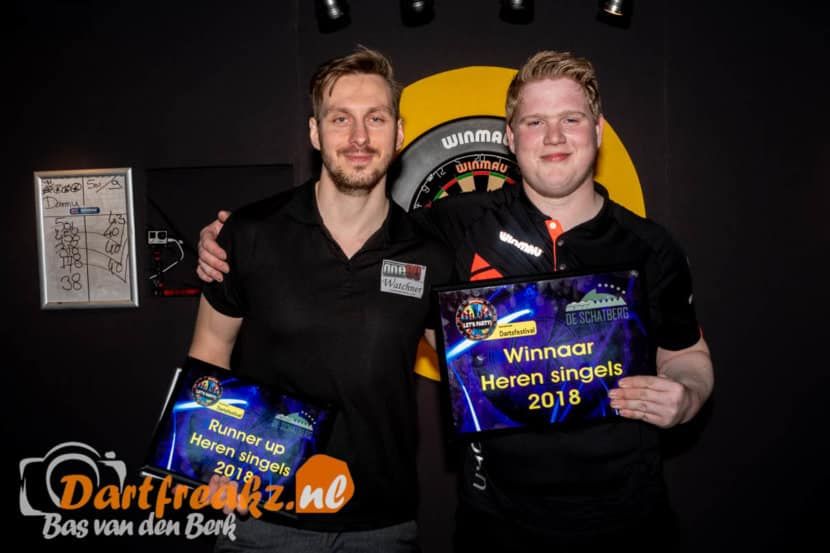 Danny van Trijp en Kerstien de Vries winnen Darts Festival Sevenum