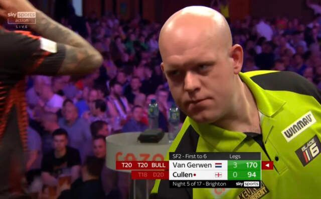 VIDEO: Van Gerwen toont zijn klasse tijdens Premier League avond 5