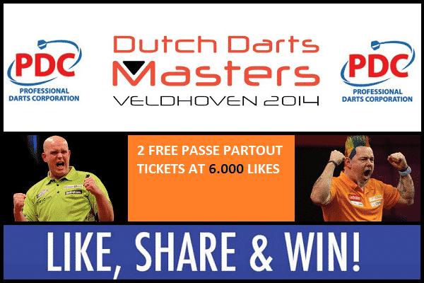 Mario Steenvoorden is de 8e winnaar van Dutch Darts Masters tickets