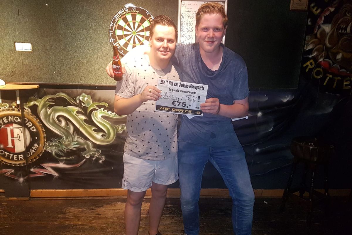 Wesley van Trijp winnaar 28e Café ’T Hof van Jericho Moneydarts