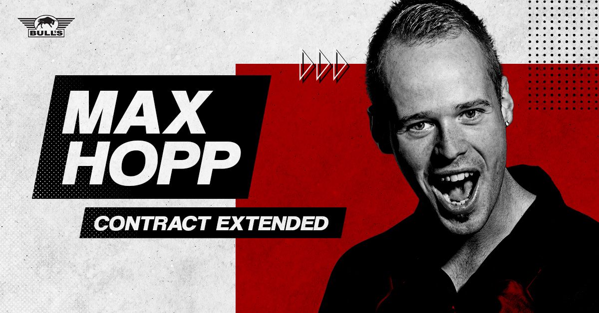 Max Hopp en Bull’s NL Darts verlengen samenwerking