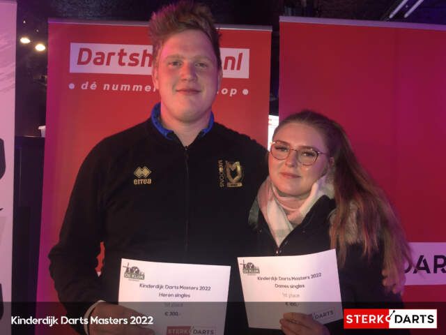 Danny van Trijp en Nina Ipskamp winnen Kinderdijk Darts Masters 2022