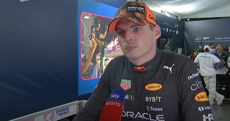 Video. De reactie van Max Verstappen na de race in Singapore | GP33