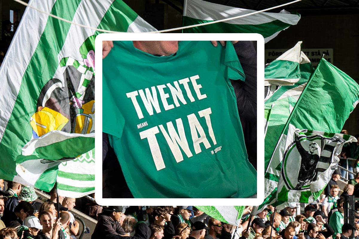 Foto: Hammarby-fans gooien extra olie op het vuur met anti-Twente T-shirt