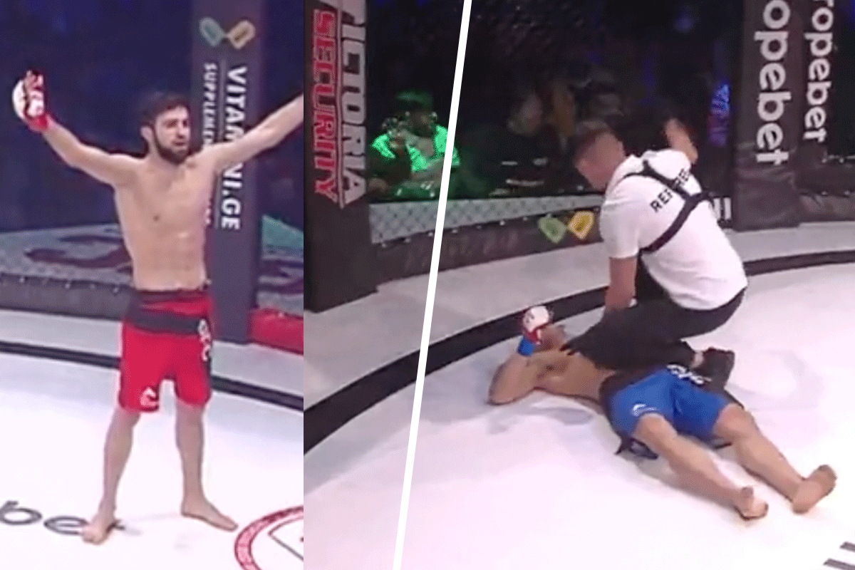 ZIEN! Zieke switch kick 'KO' in MMA-gevecht (video)