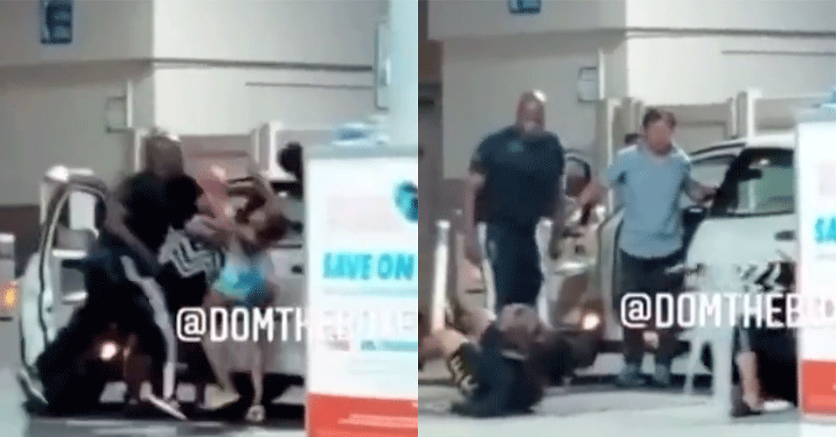 Beveiliger straft dieven hardhandig af! 'Handjes thuis' (video)